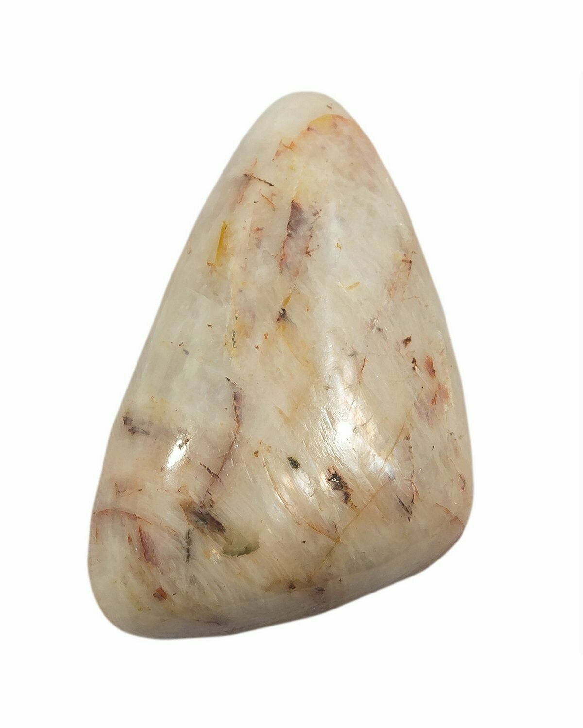 Кабошон из лунного камня размером 32х20х7 мм.