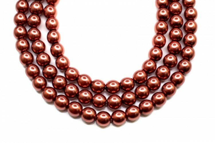 Жемчуг Preciosa, цвет 70010 коричневый, 4мм, 10шт