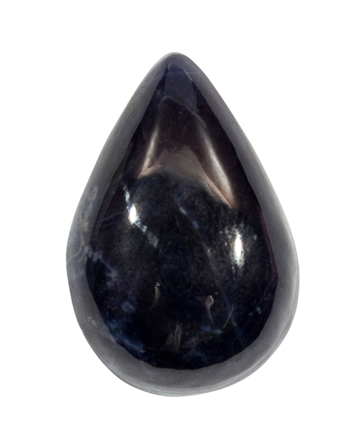 Кабошон из содалита, размер 22х15х7 мм, вес 5 грамм