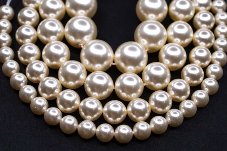 Жемчуг Swarovski 5810 #650 12мм Crystal White Pearl, 5810-12-650, 1шт