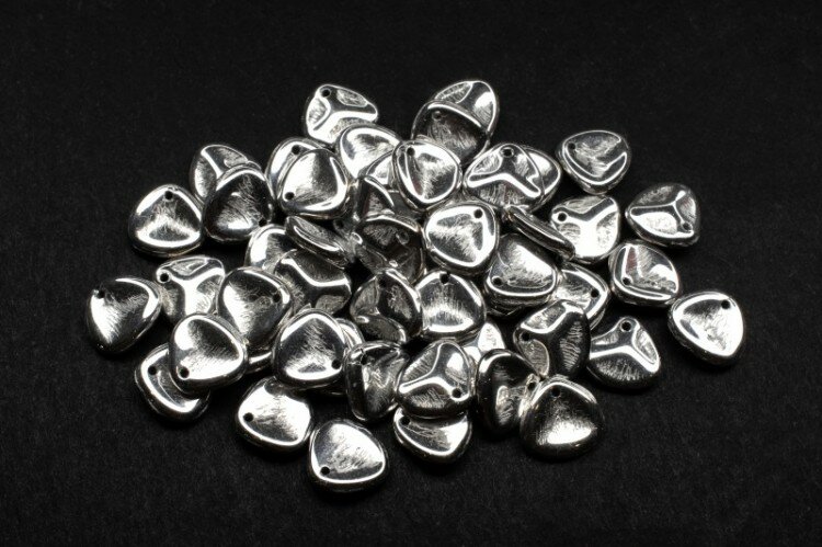 Бусины Rose Petal beads 8мм, отверстие 0,5мм, цвет 00030/27000 Crystal/Labrador Full, 734-027, около 10г (около 50шт)