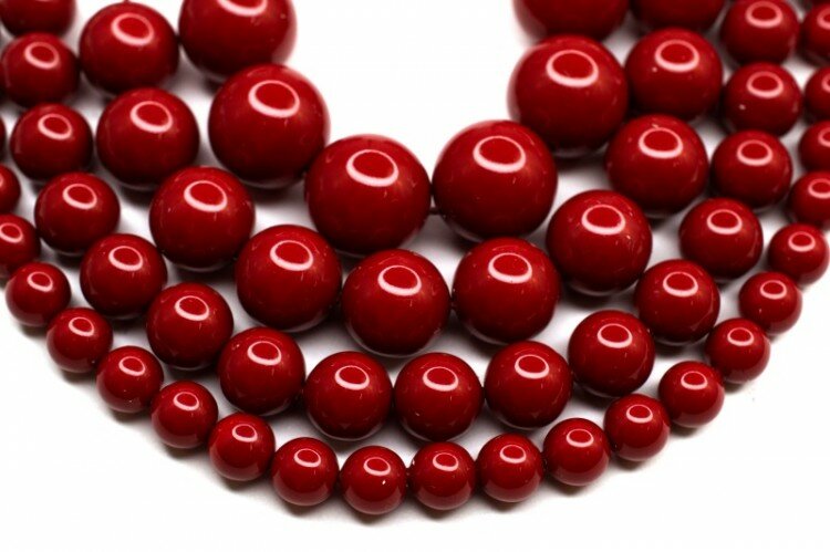 Жемчуг Swarovski 5810 #718 6мм Crystal Red Coral Pearl, 5810-6-718, 10шт