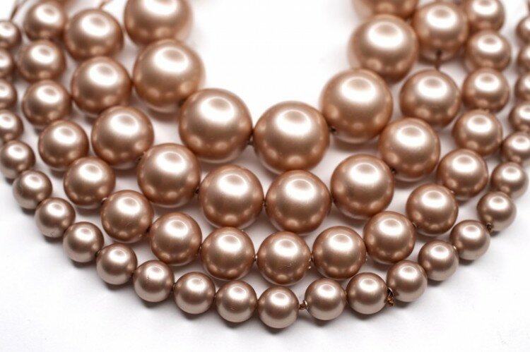 Жемчуг Swarovski 5810 #305 12мм Crystal Powder Almond Pearl, 5810-12-305, 1шт