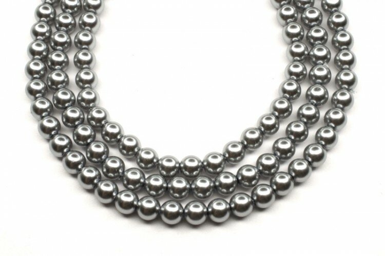 Жемчуг Preciosa Maxima, цвет light grey, 4мм, 704-133, 10шт