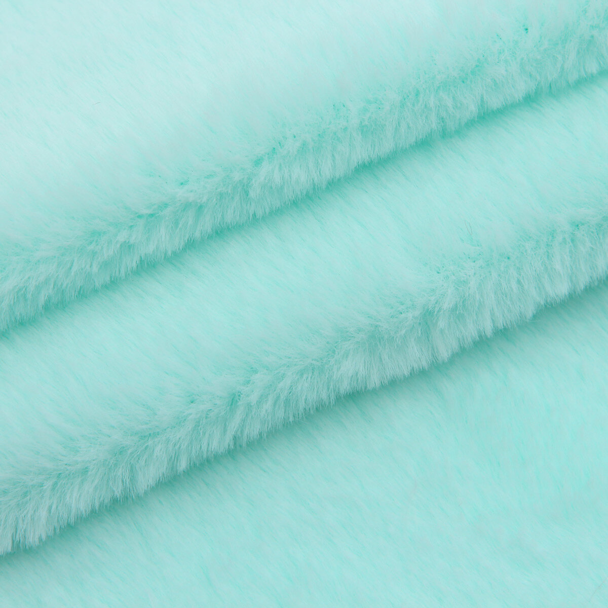 Мех искусственный 'Кролик', 48*50 см, ворс 6-8 мм, 280 г/м², SOVUSHKA (мятный)