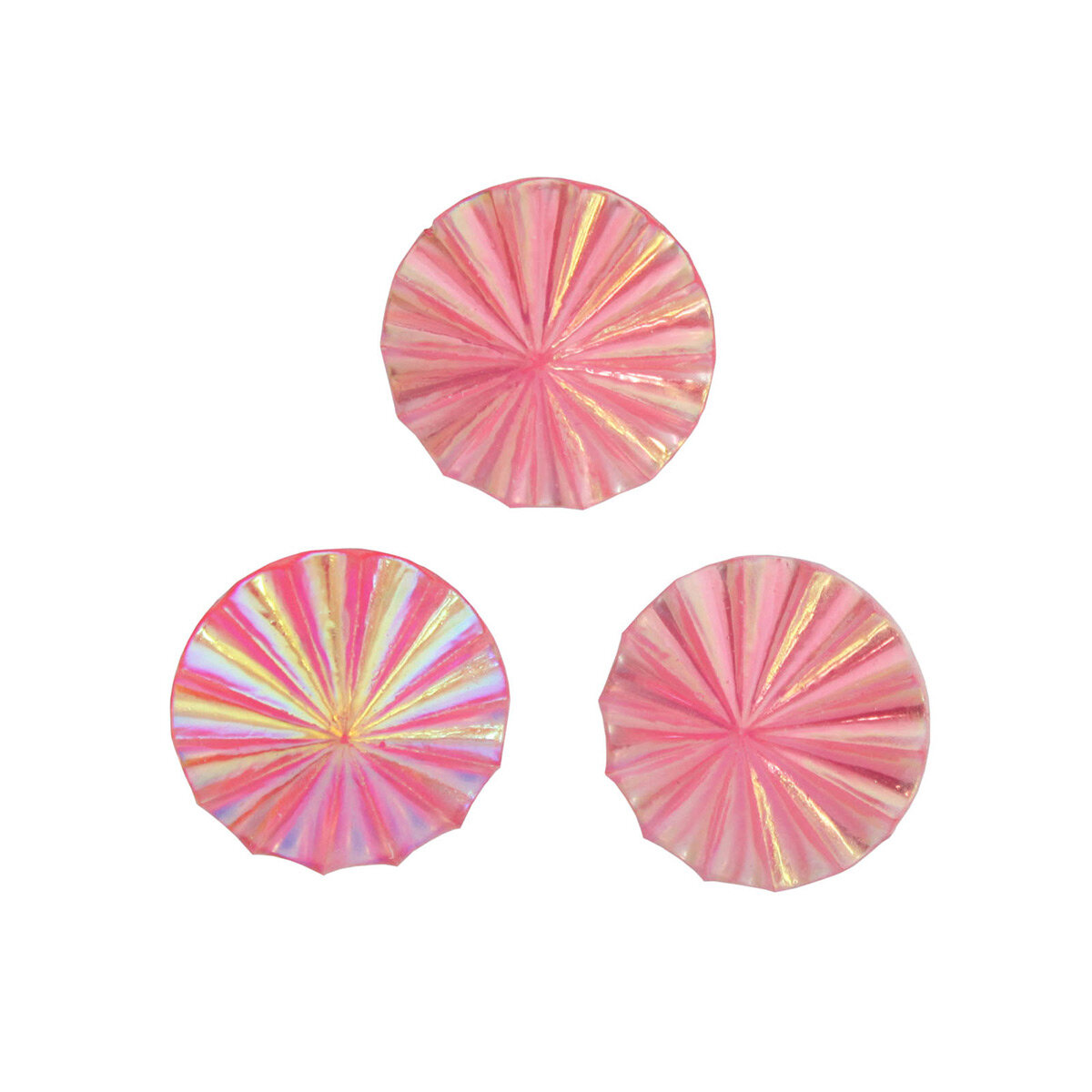 Пуговицы на ножке Magic Buttons 'Кристалл', 40L (25 мм), круг, пластик, 3 шт