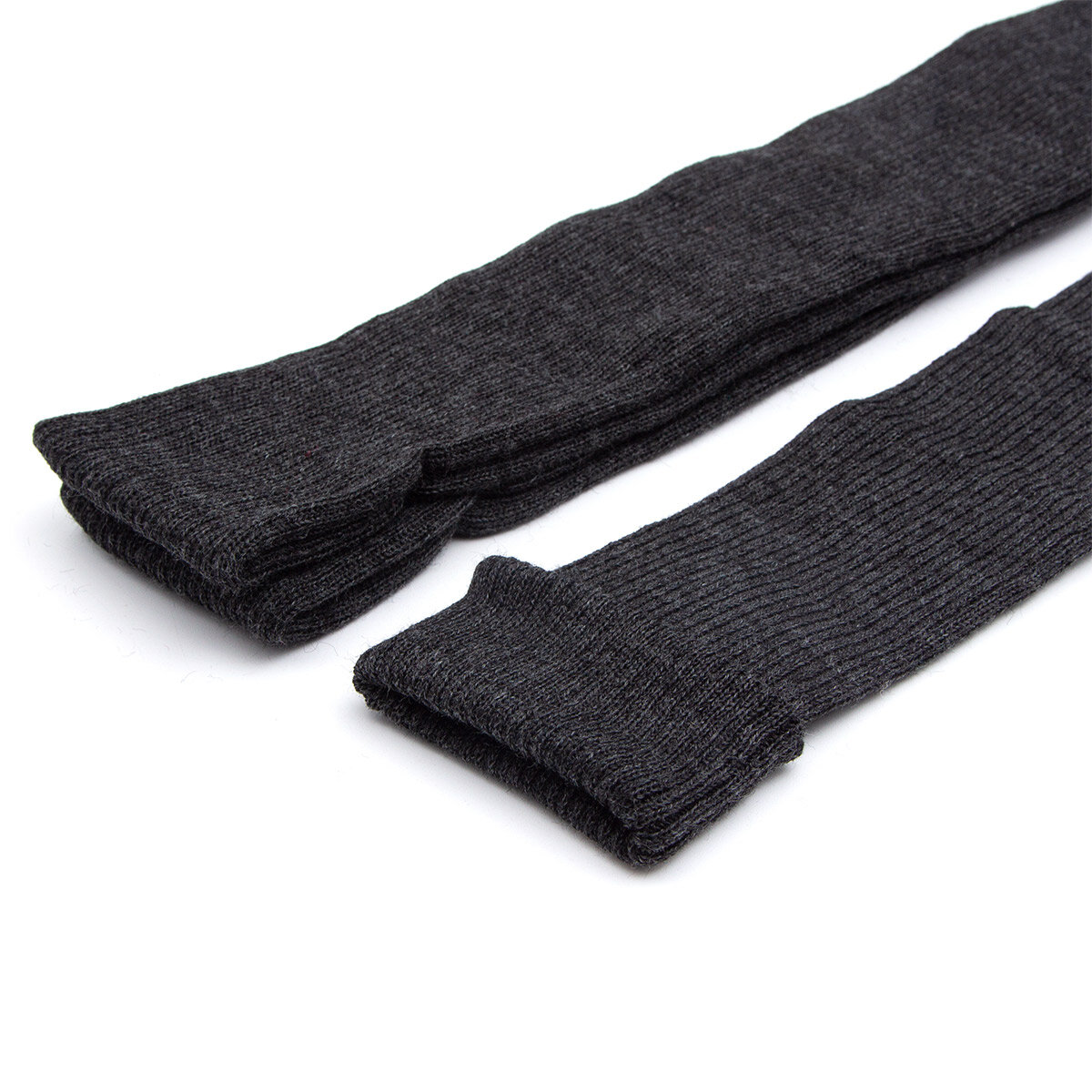 Манжет рукав тонкий (30% шерсть, 70% акрил), 14 кл, 2*2, 6,5см*3м (373/м антрацит, темно-серый меланж)