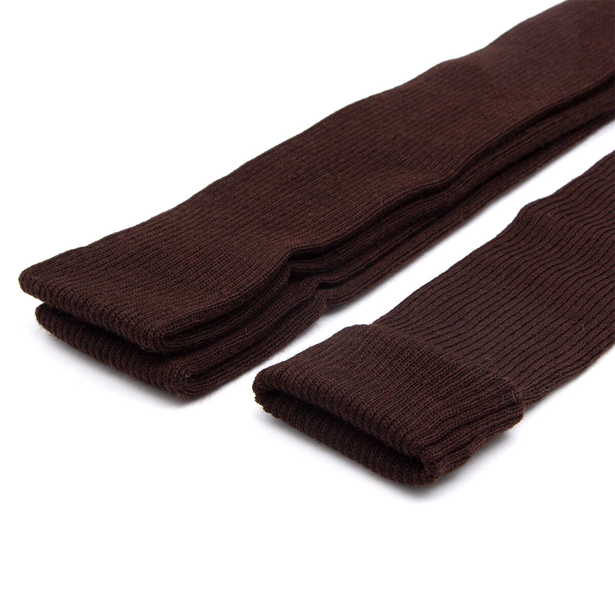 Манжет рукав тонкий (30% шерсть, 70% акрил), 14 кл, 2*2, 6,5см*3м (729 коричневый)