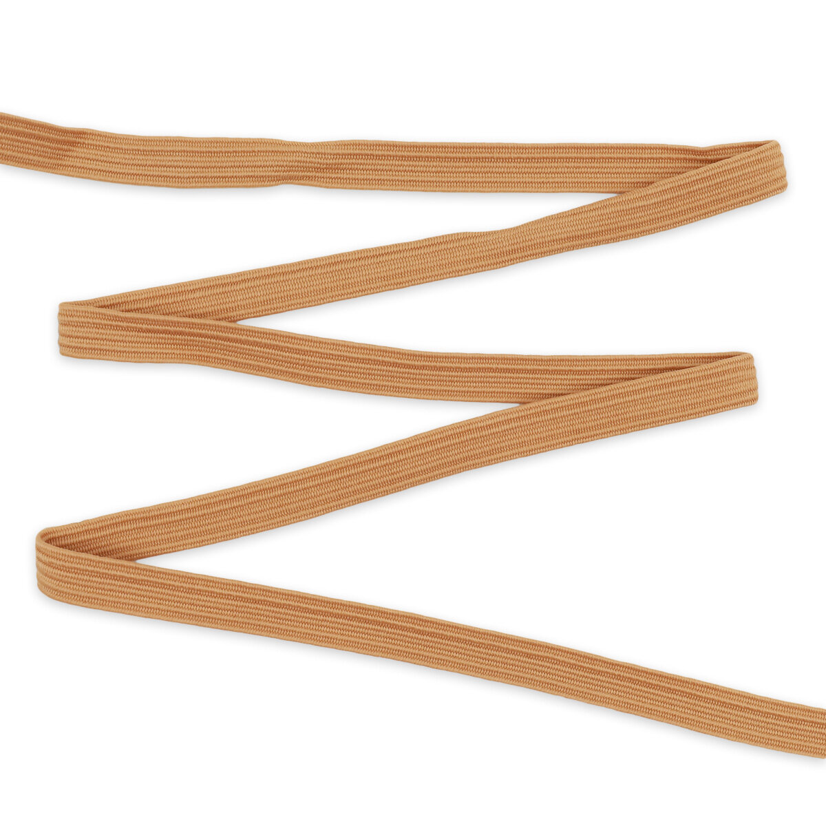 Тесьма эластичная цветная 6,8 гр/м, эластичность 135%, 10мм*10м, 10 мотков в упаковке (всего 100 м) (бежевый)