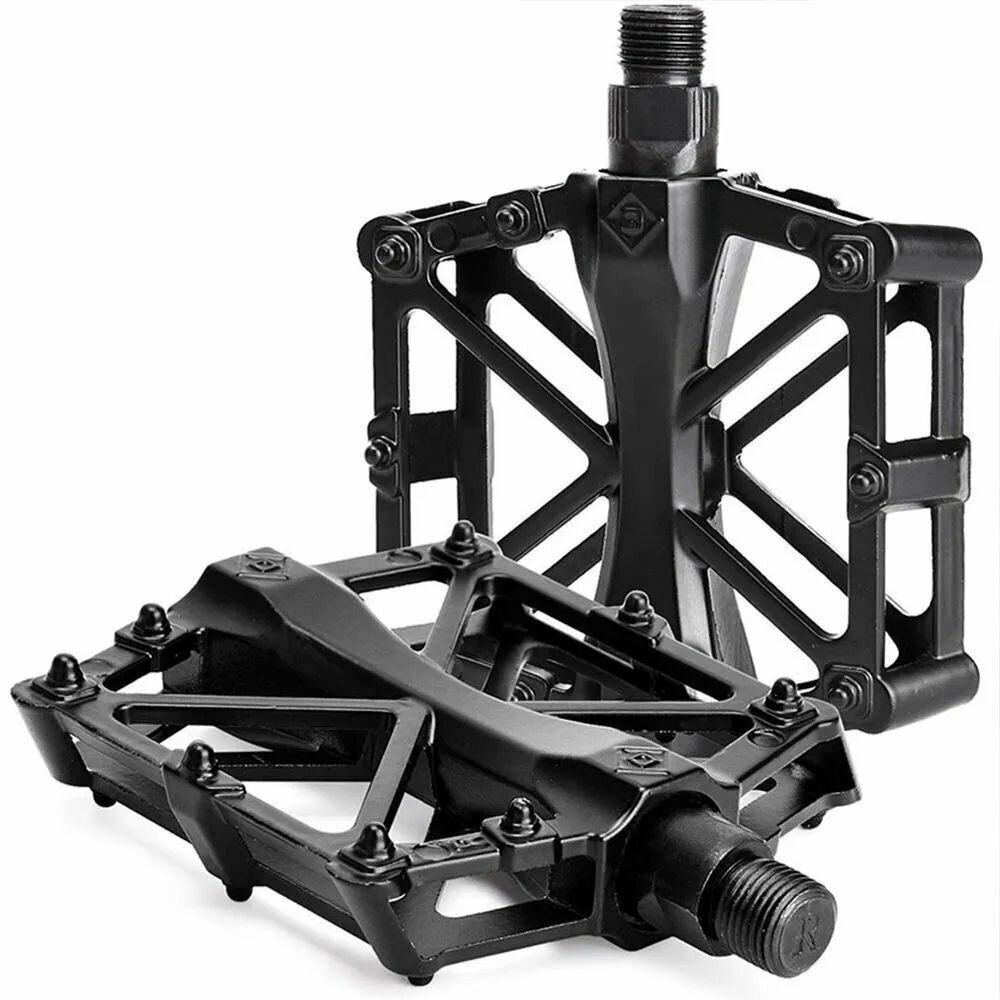 Педали алюминиевые ф 9/16 МТВ "Паук", 115х85 мм, чёрные