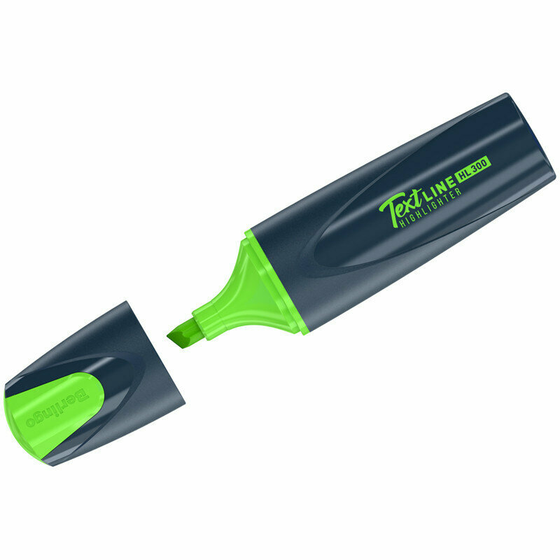 Текстовыделитель Berlingo "Textline HL300" зеленый, 1-5мм, 307911