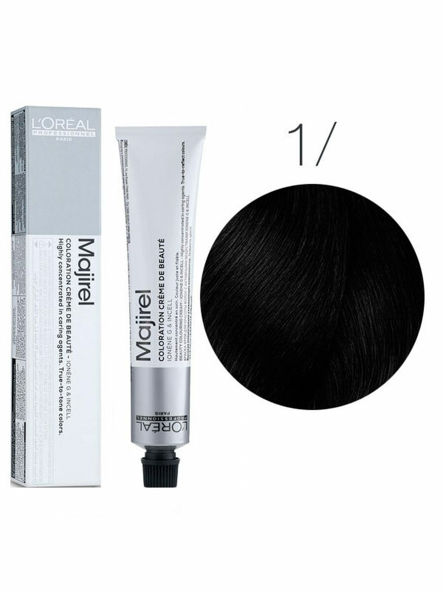 Loreal Majirel 1 - Мажирель Черный 50 мл