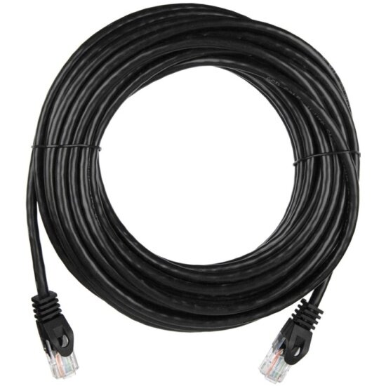 Патч-корд Acd LPU5C-20M Cat5e UTP 24AWG 4Pair, 7/0.18мм CU Черный, 20м