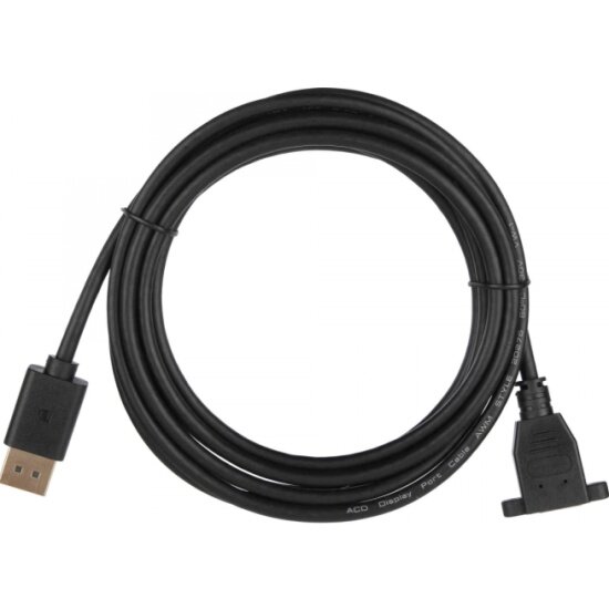 Кабель Acd DDPF2-50B DisplayPort 1.2, DP extension, Golden Plated, 20m/20f, Черный, 5м