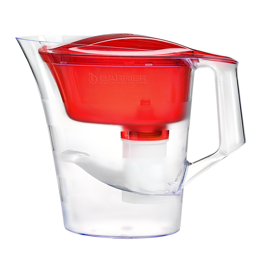 Кувшин-фильтр для очистки воды барьер "Твист", 4 л, со сменной кассетой, красный, В173Р00 - 1 шт.