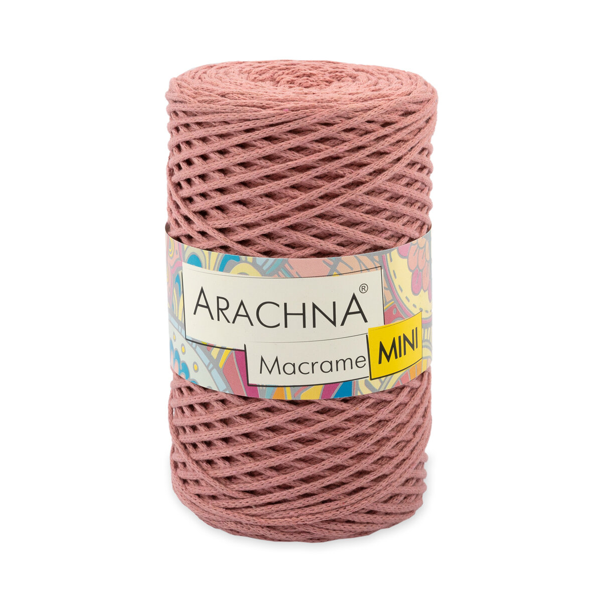 Пряжа ARACHNA "Macrame Mini" 80% хлопок, 20% полиэстер 250 г 200 м №46 античная роза