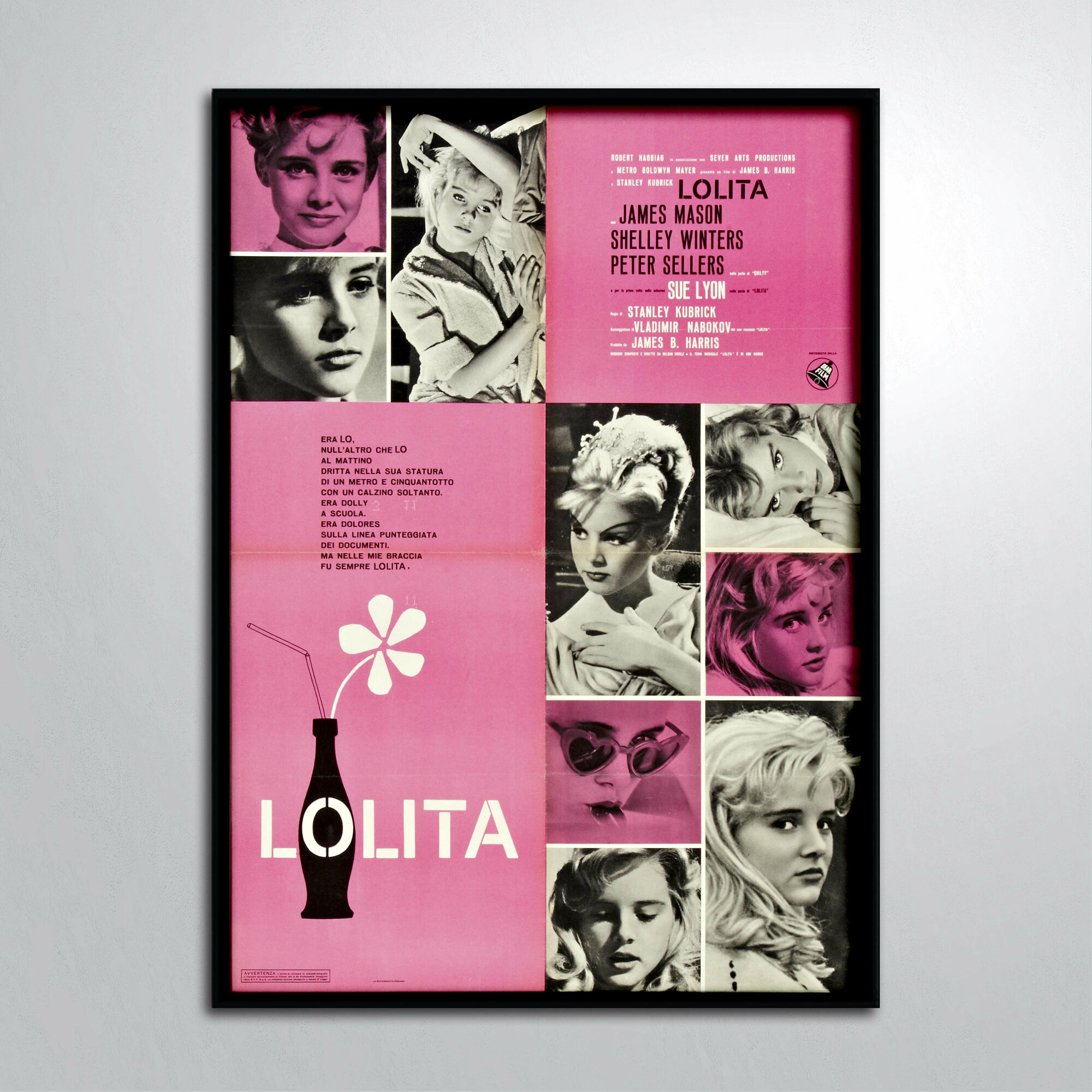 Постер без рамы/Стэнли Кубрик Лолита Винтаж Lolita (А2/420х594)