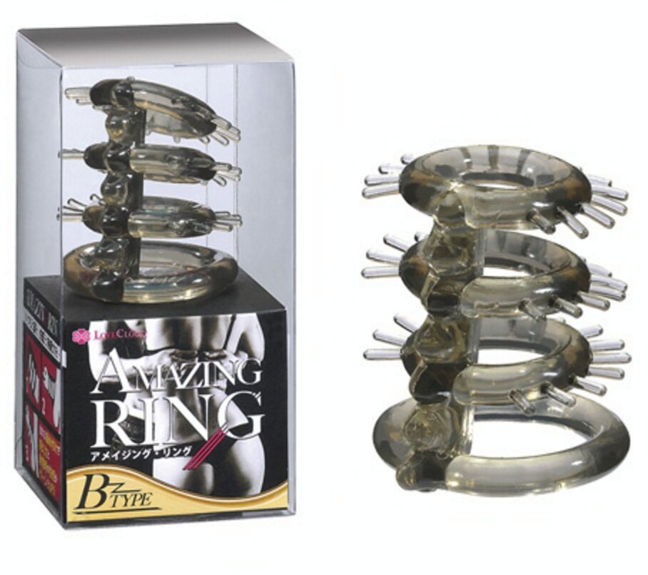 Эрекционная насадка стимулятор Pretty Love Ring Rotbrush