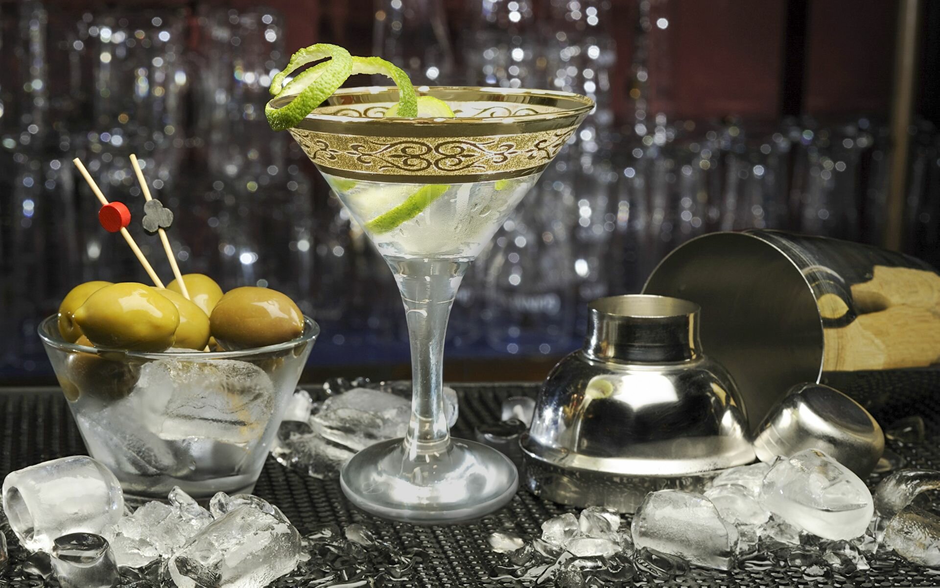 Подарочный набор бокалов для мартини с алмазной гравировкой PROMSIZ ориентал, 190 мл, 6 шт.