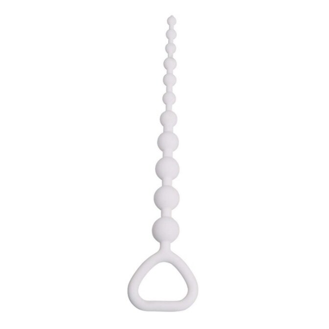 Анальные бусы - 100% силикон Anal Gubanmini White