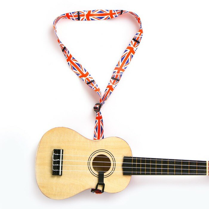 Ремень для укулеле Music Life текстиль, 50 см, британский (9308129)