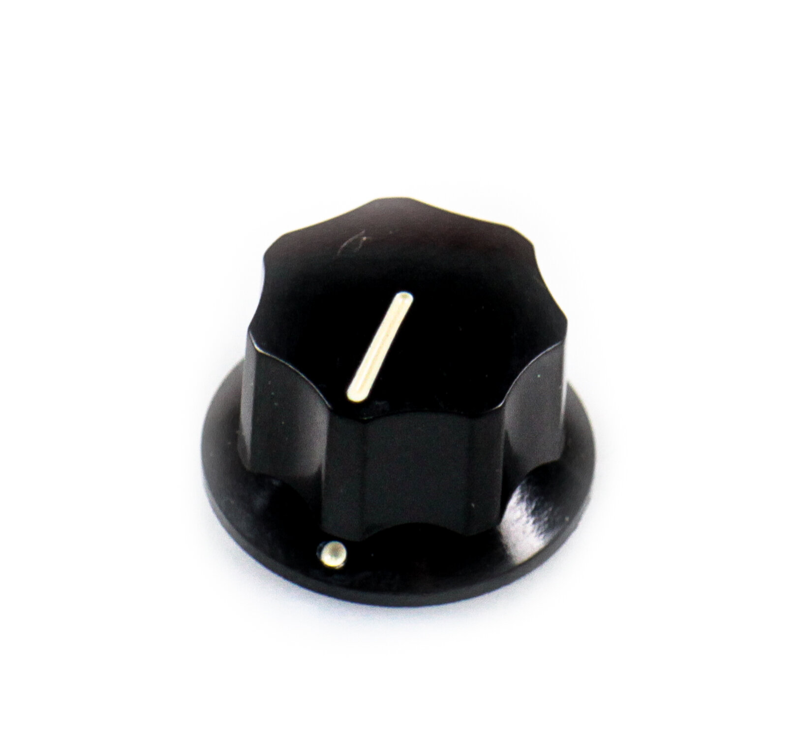 Ручка потенциометра Hosco KJB-500L, Jazz Bass style, дюймовая, большая, чёрная