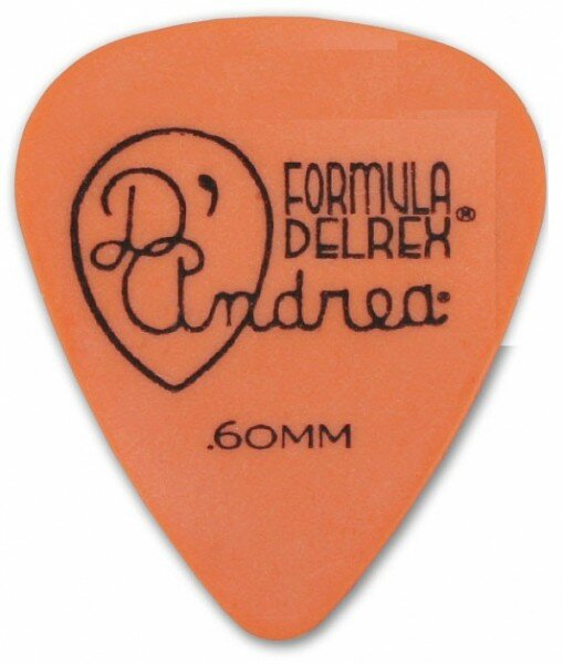 Медиатор D'Andrea Formula Deldrex D351, 0.60 мм, 1 шт.