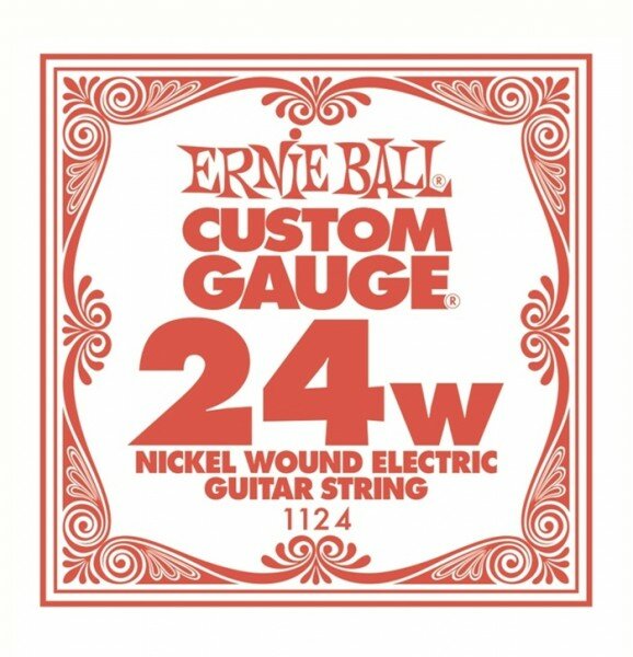 Одиночная струна для электрогитары Ernie Ball 1124 Custom Gauge 24