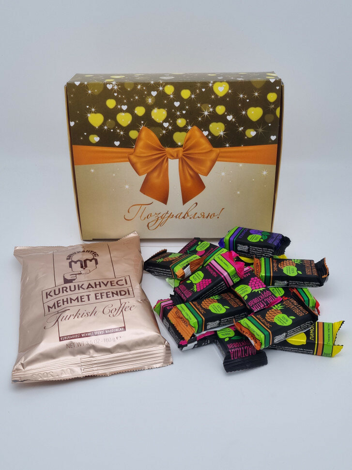Набор Праздничный кофе и пастила лучший подарок