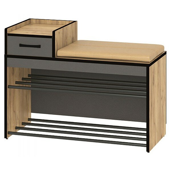 Банкетка-стеллаж для обуви Mebwill Ольга-лофт 5