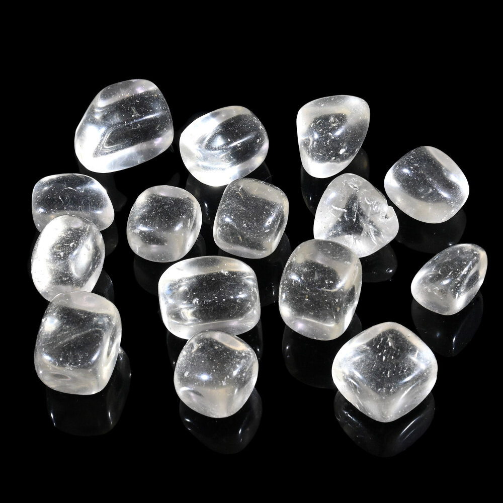 Горный хрусталь имитация, галтовка 15-35мм, упаковка 500г .