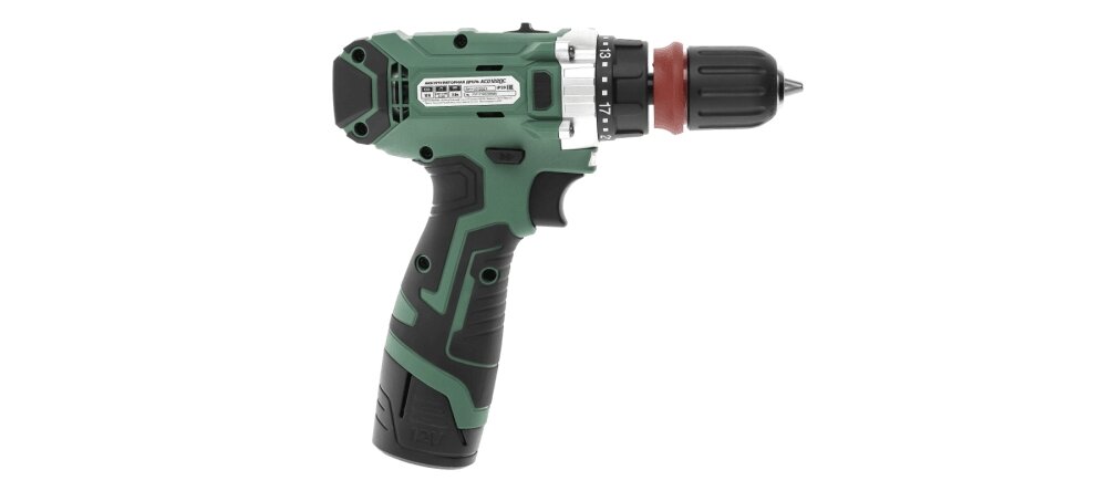 Дрель-шуруповерт Hammer ACD122QC, Аккумуляторная, 12В, 2 АКБ, Кейс