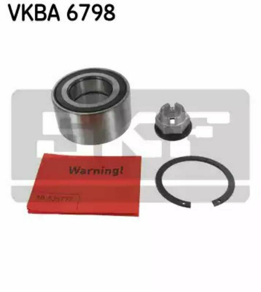 SKF VKBA6798 Подшипник ступичный передн DACIA: DOKKER 1.2 TCe/1.5 dCi/1.6 16V/1.6 LPG 12-, DOKKER Express 1.2 TCe 115/1.5 dCi/1.6 16V/1.6 LPG 12-, LODGY 1.2 TCe/1.5 dCi/1.6/1.6 LPG 12