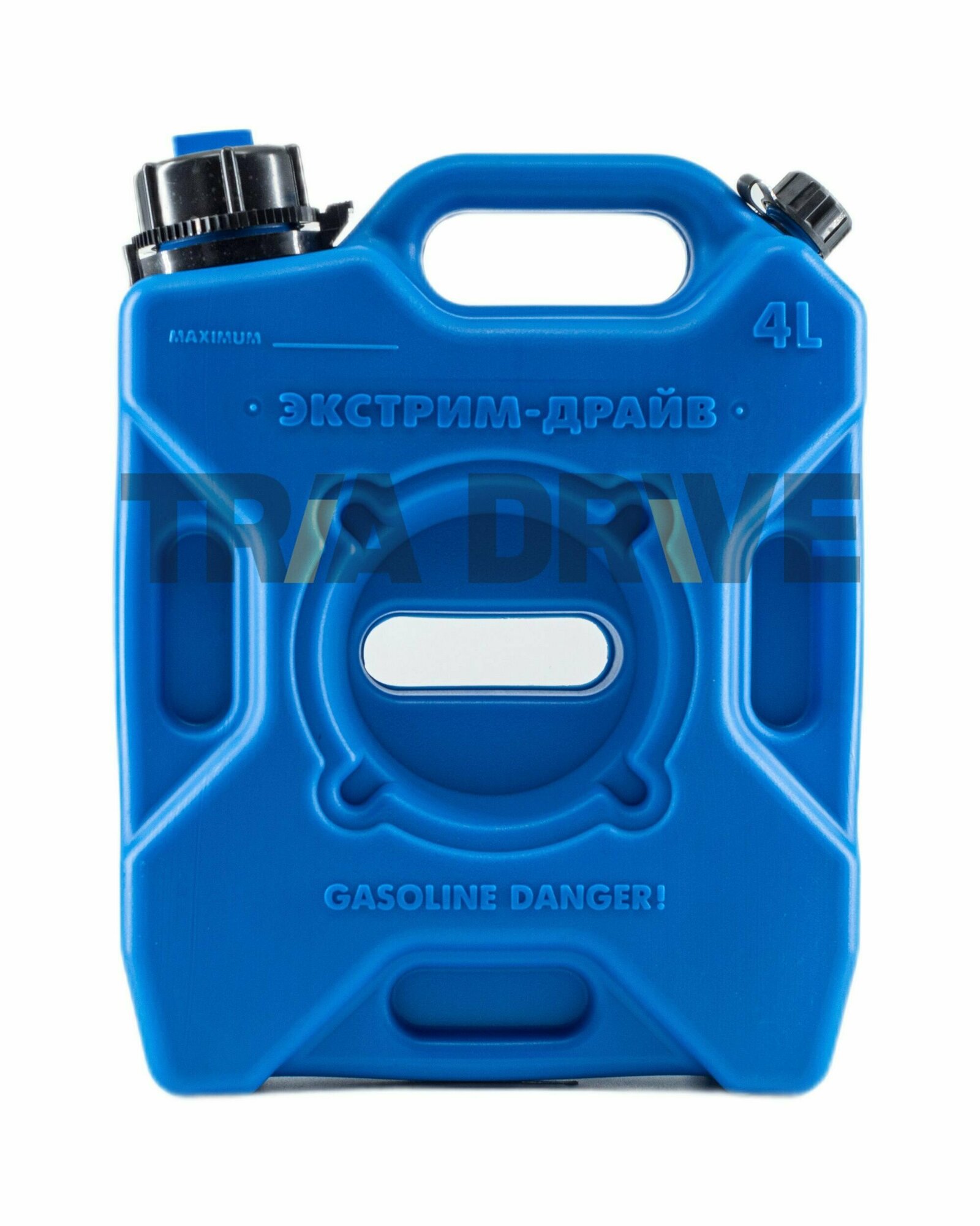 Плоская канистра "Экстрим-Самара" с насадкой 4 л (синий)