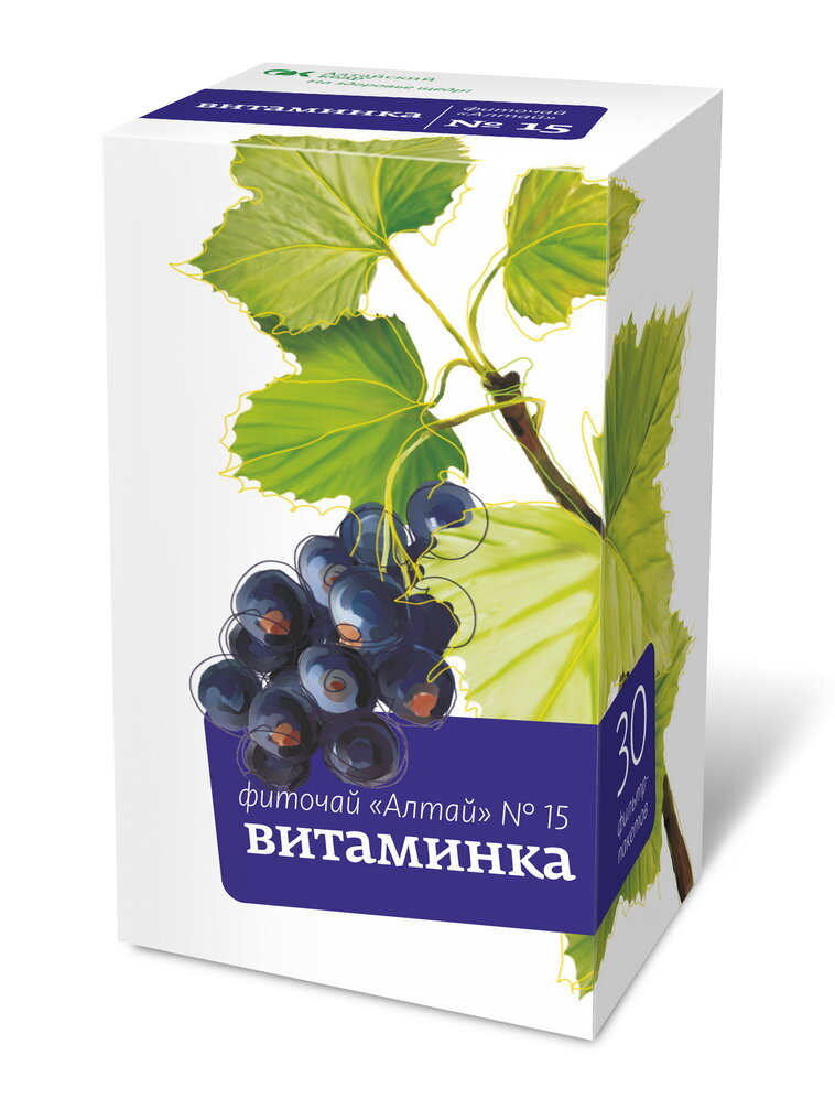 Алтайский кедр чай Алтай №15 Витаминка ф/п, 30 г, 30 шт.