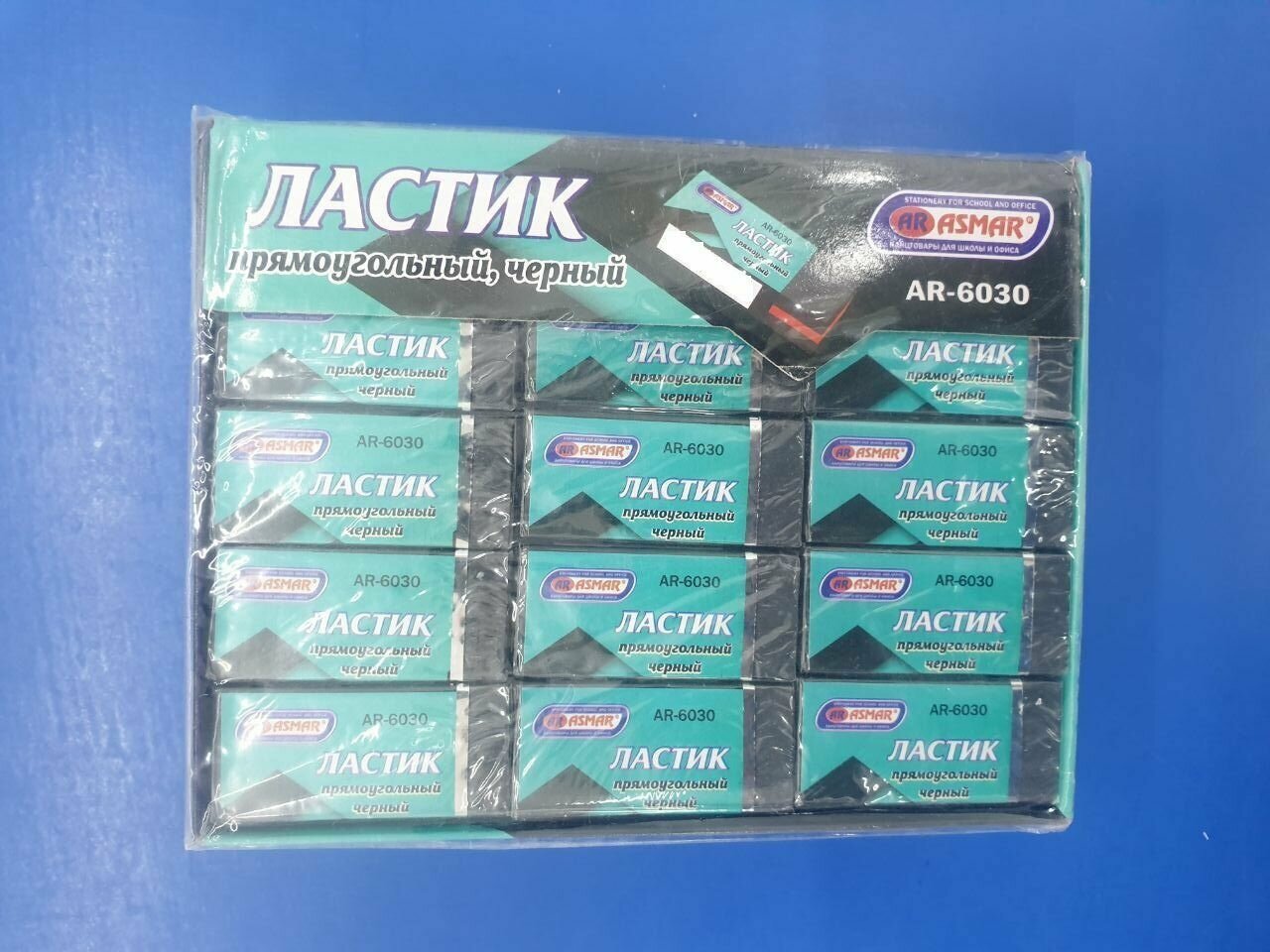 Ластик черный - 36 штук