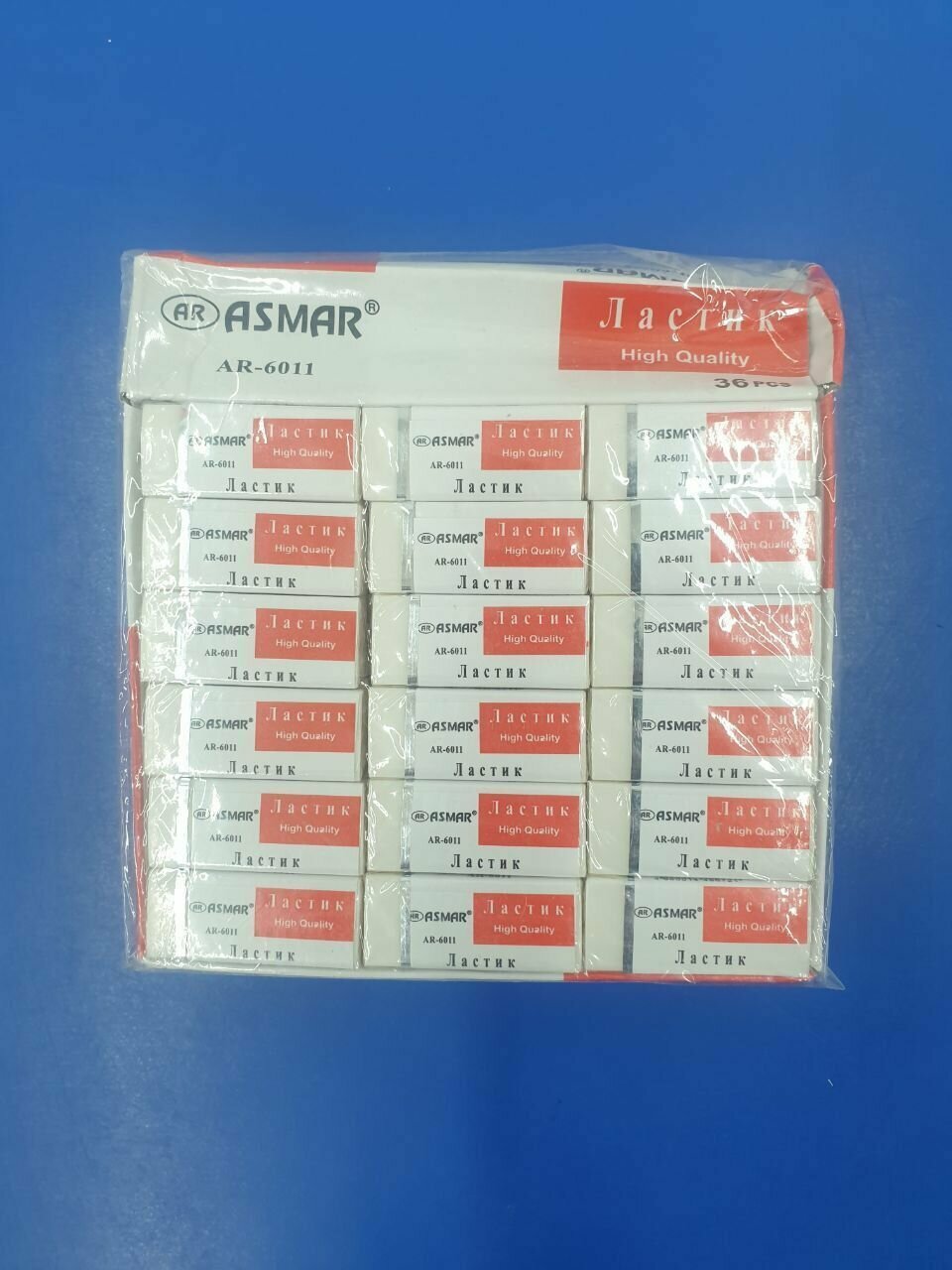 Ластик белый - 36 штук