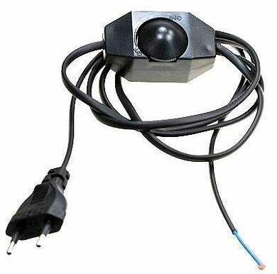 Шнур для бра с диммером (регулятор света) 1,6 м черный