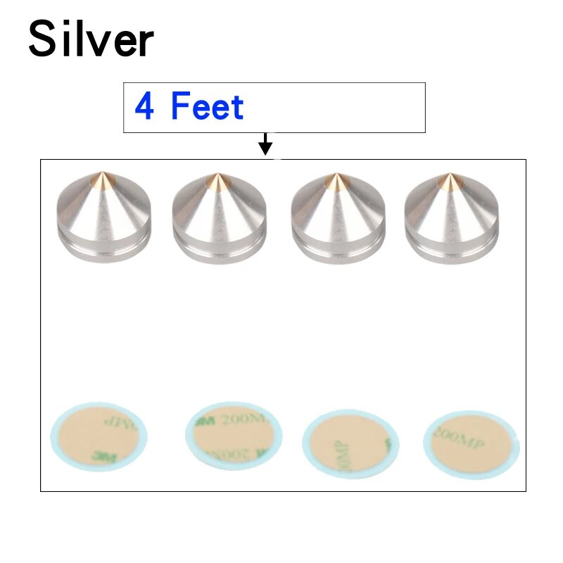 Ножки для акустики Silver, 4 шт.