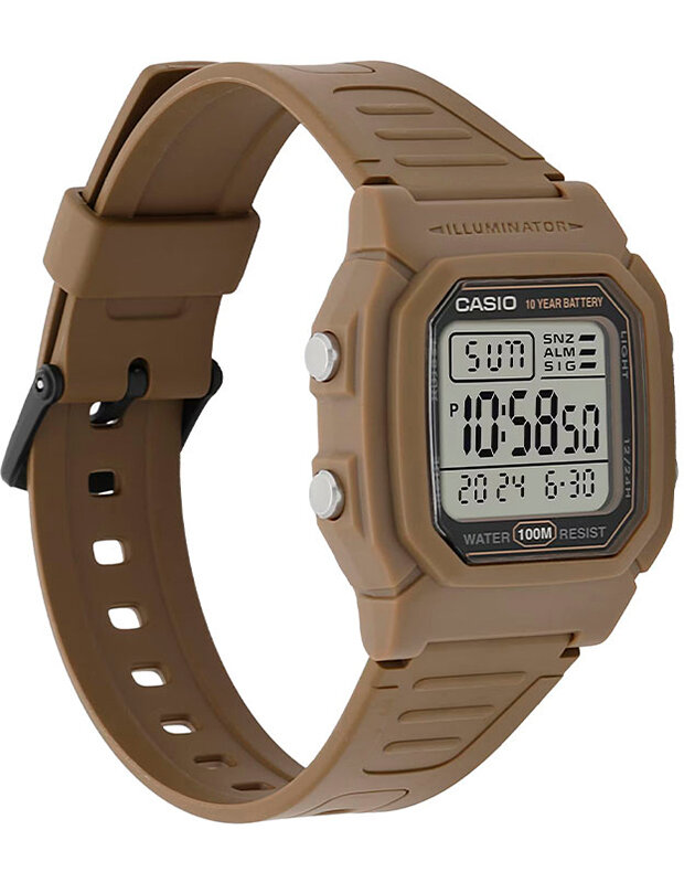 Наручные часы CASIO, серый/коричневый — фото 1