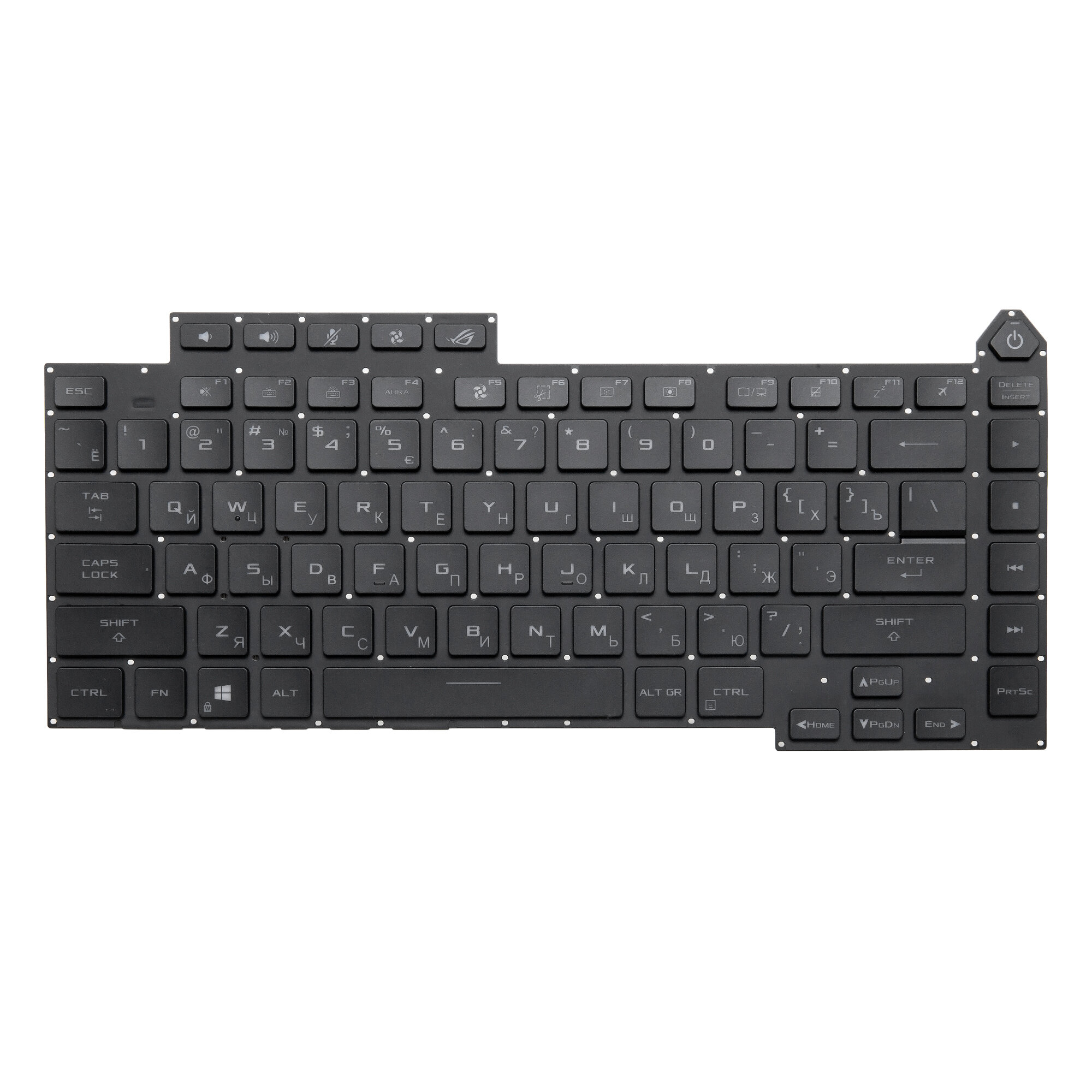 Клавиатура с RGB PER KEY подсветкой для ноутбука Asus ROG Strix G513RC / ROG Strix G513RW / ROG Strix G513IM / ROG Strix G513IC / ROG Strix G513QE / ROG Strix G513IH / ROG Strix G513RS / ROG Strix G513IR / ROG Strix G513QC / ROG Strix G513RX
