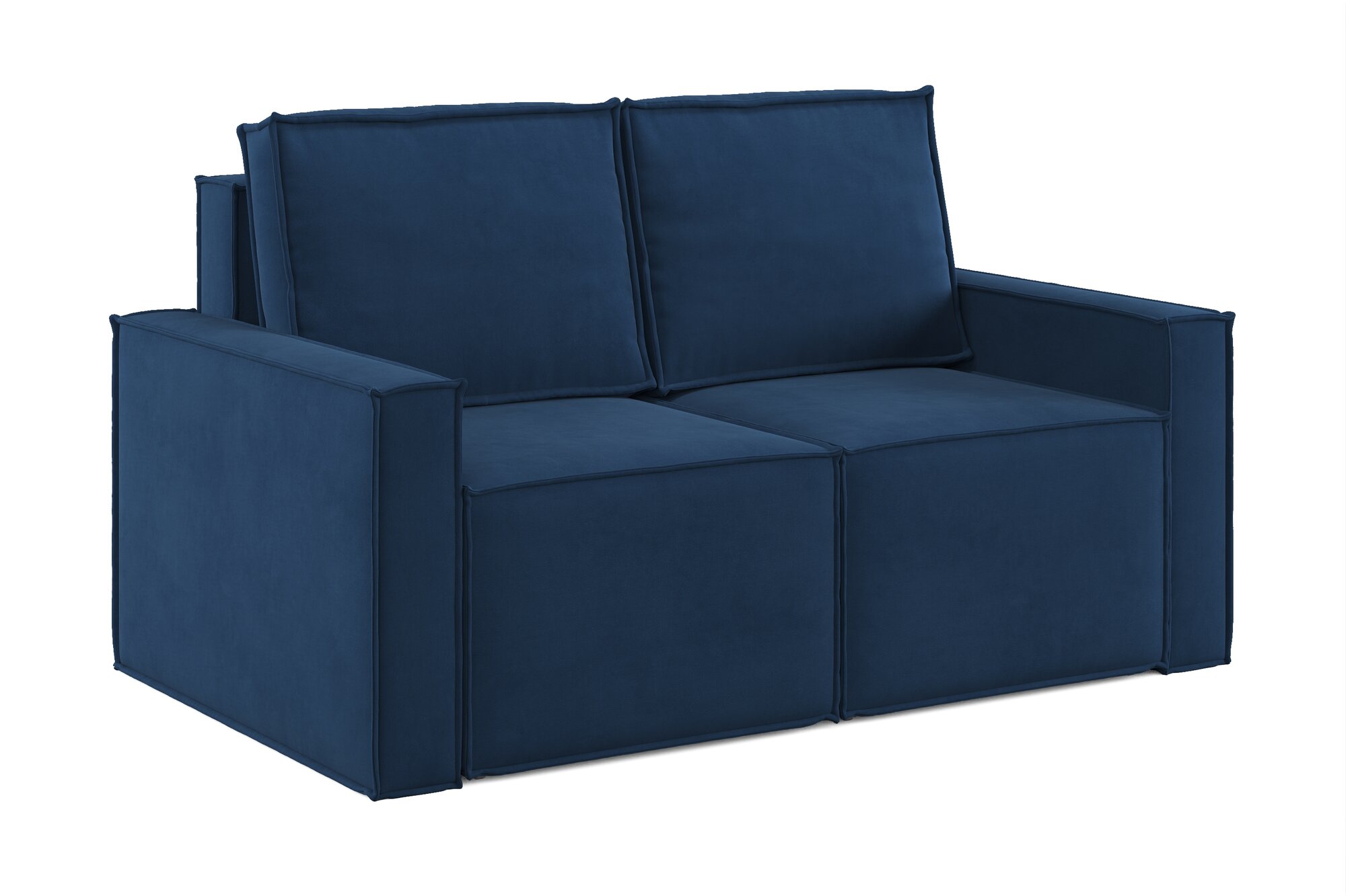 Прямой раскладной диван "Лофт Мини" темно-синий