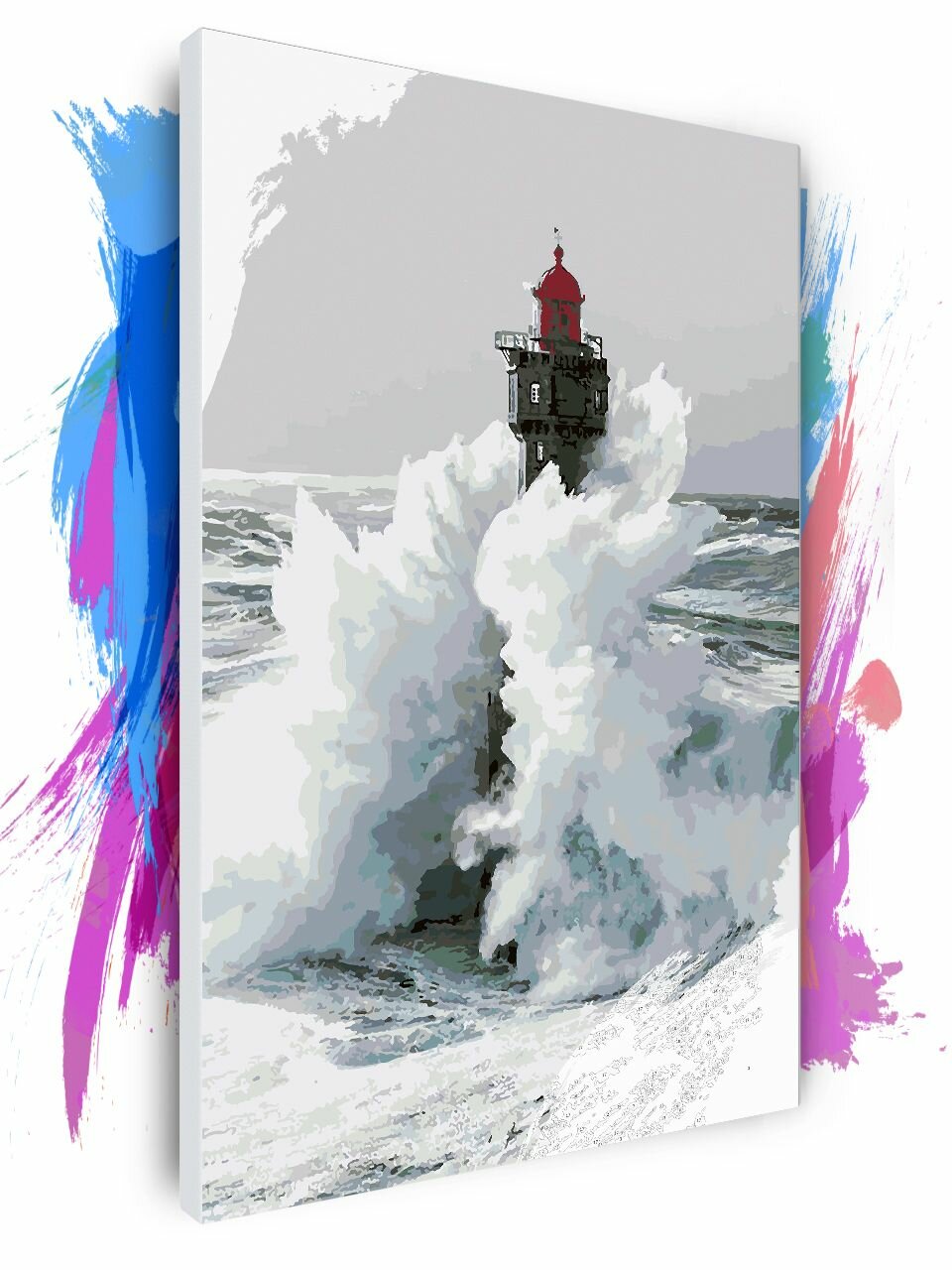 Картина по номерам на холсте Вот мой маяк, 40 х 60 см