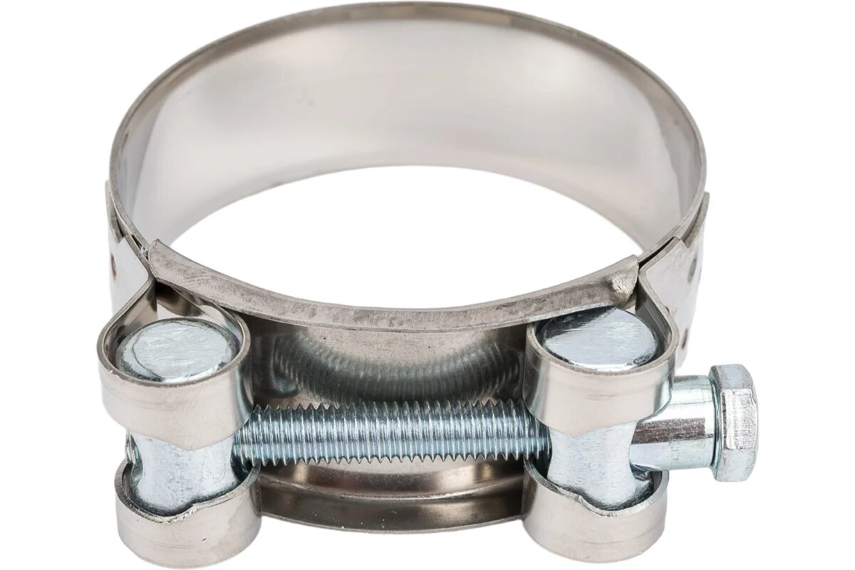 Nord-Yada силовой хомут Д 56-59 мм, Ш 22 мм, Т 0,6 мм, болт М6х60, нержавеющая сталь