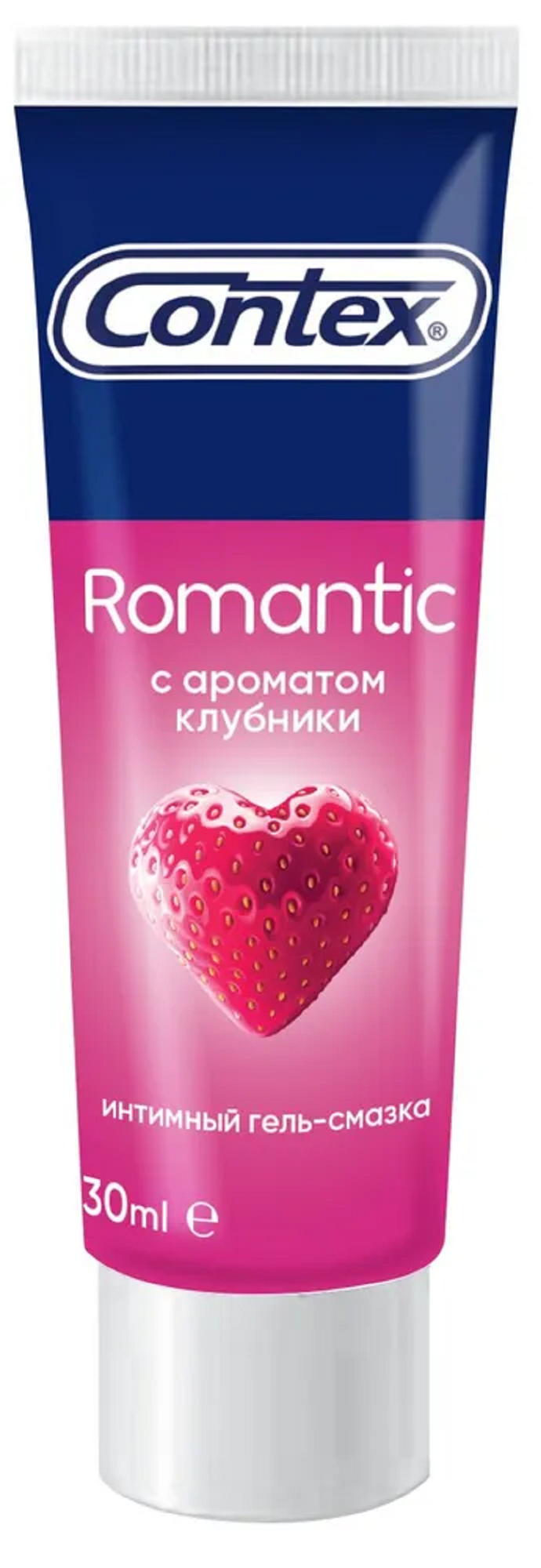 Contex Гель-смазка Contex Romantic с ароматом клубники 30 мл.