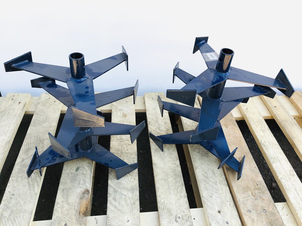 Культиваторы (пара) к мотоблокам Каскад гусиные лапки Супер (Пермь) 2000188308361, арт. 01.015.00061