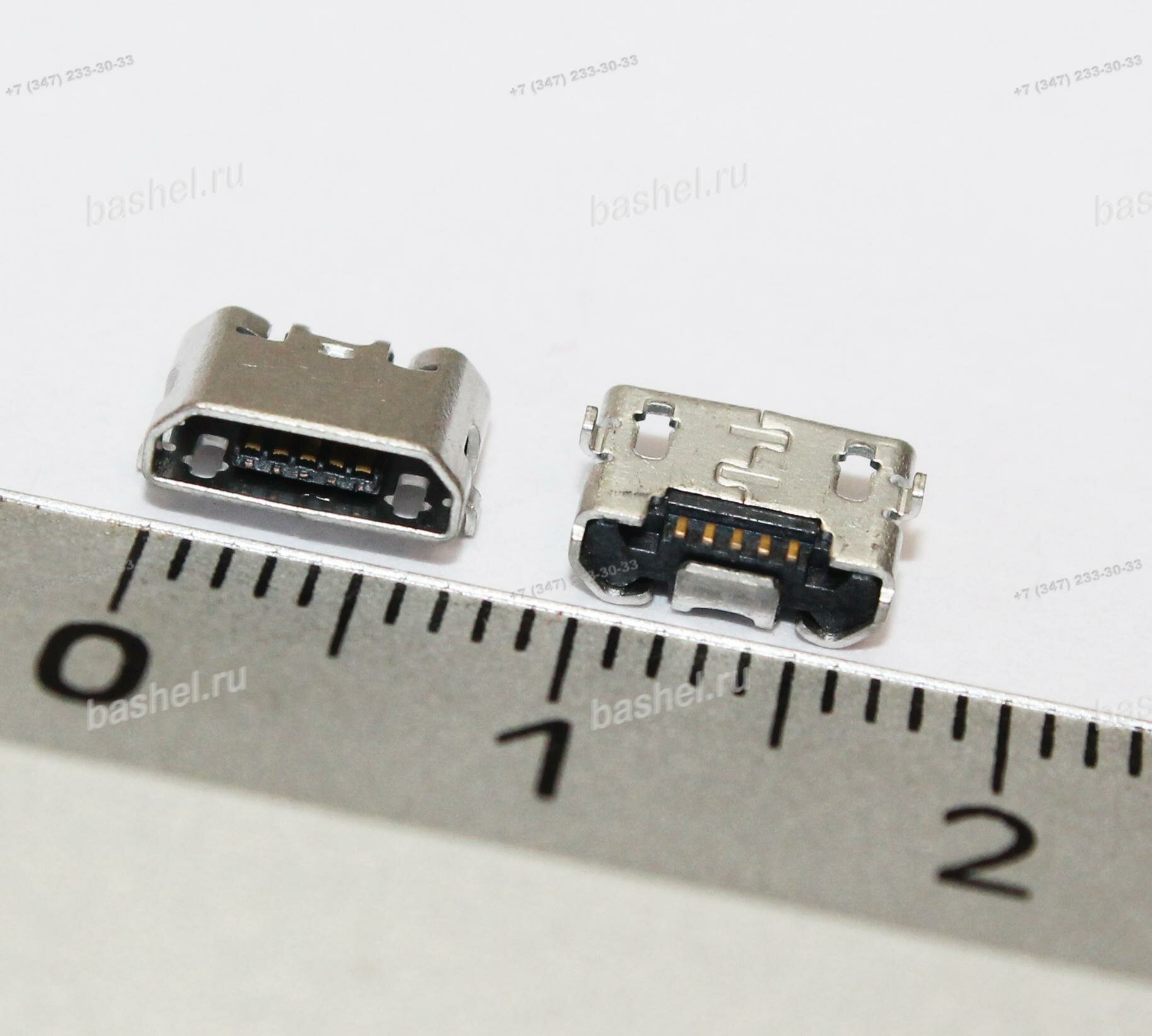 Гнездо USB micro (F) на плату, 5 контактов 5R