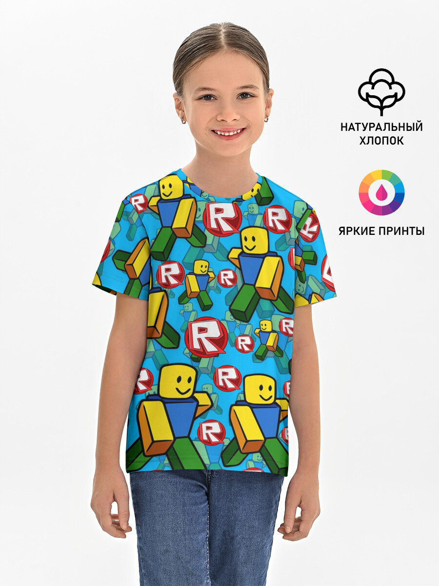 Футболка хлопковая детская ROBLOX / РОБЛОКС / NOOB / НУБ