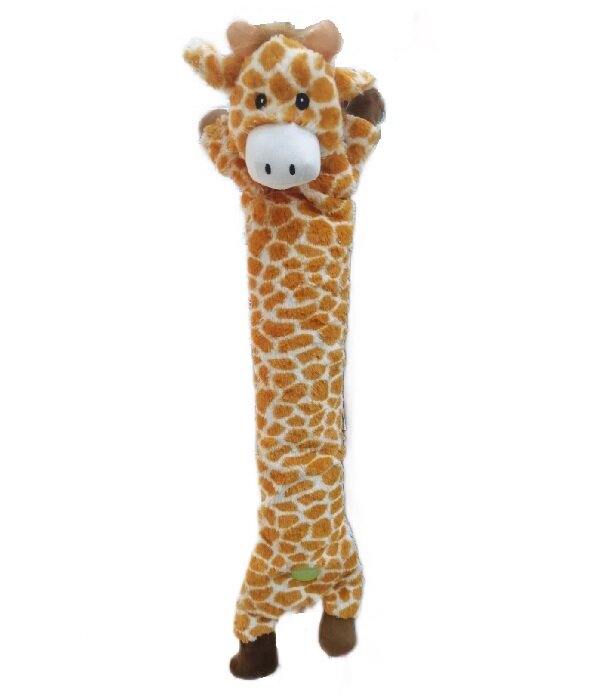Игрушка (Nunbell) Жираф мягкая шуршащая, 3 пищалки для собак l=76см