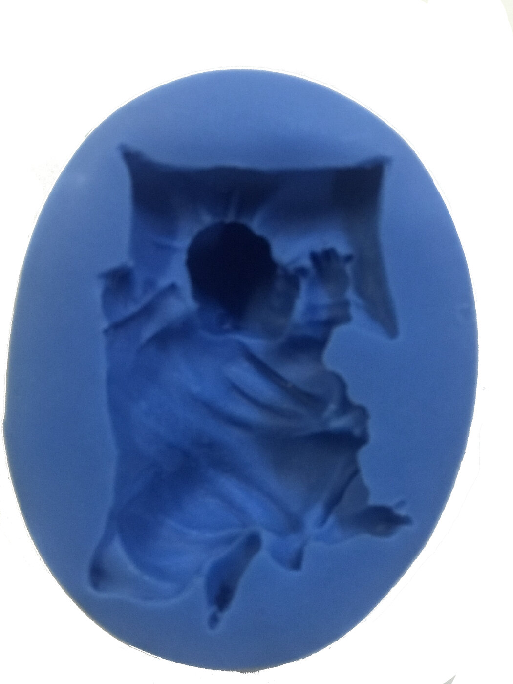 Молд для шоколада/мастики силиконовый Младенец спящий 3D 6х3,5 см. (Набор из 1 шт.)